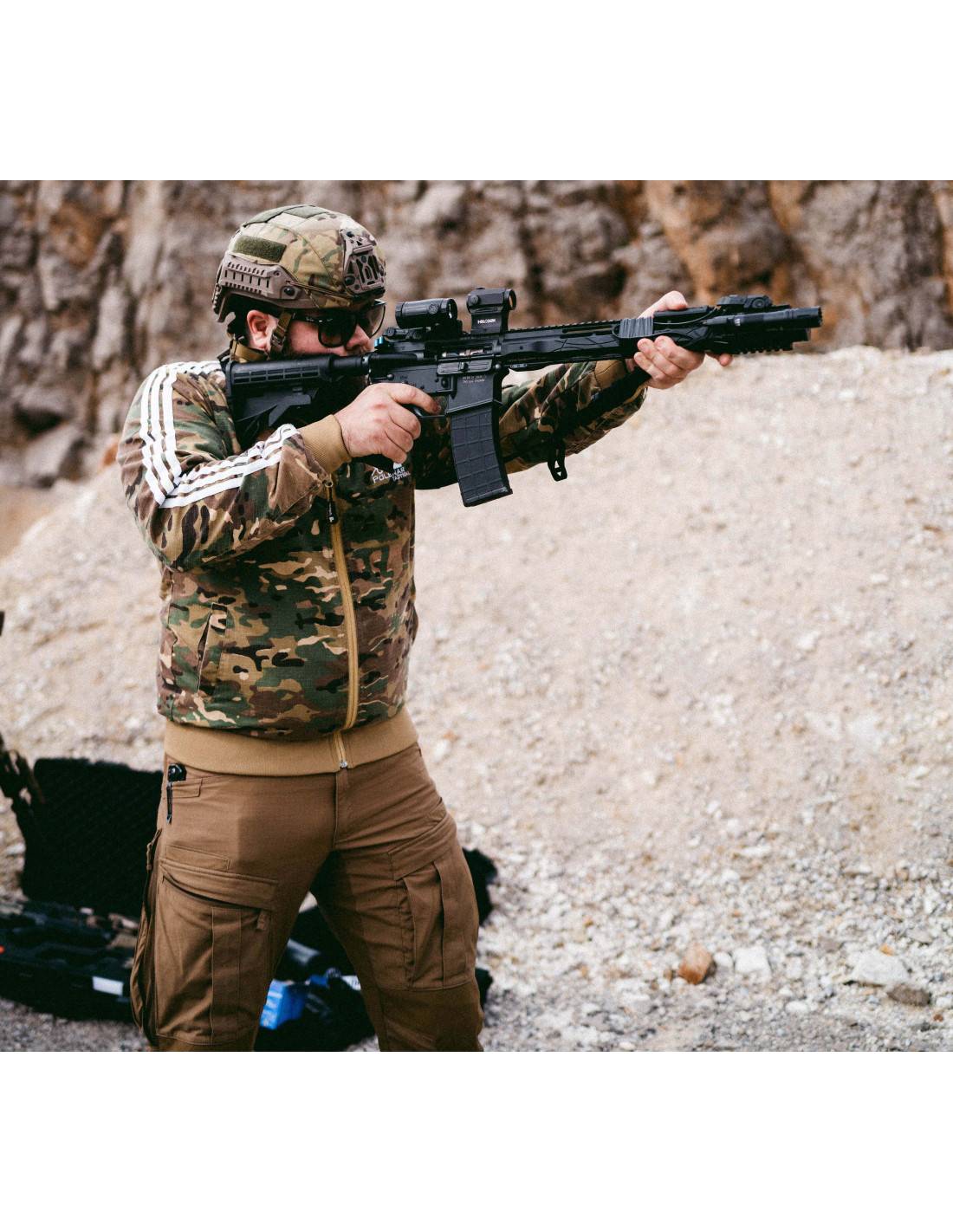 Three stripes Ripstop Jacket | MultiCamel