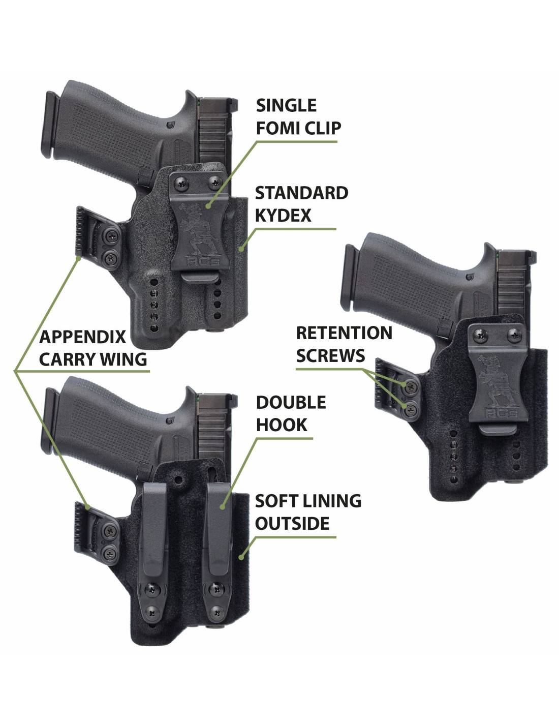 Walther PDP 5'' / PPQ Q5 holster | IWB | Surefire X300U-A/B | BGS