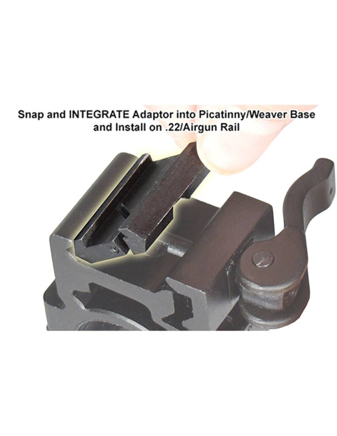 Dovetail-to-Picatinny Snap-on Rail Adaptors, 2/Pack | UTG®