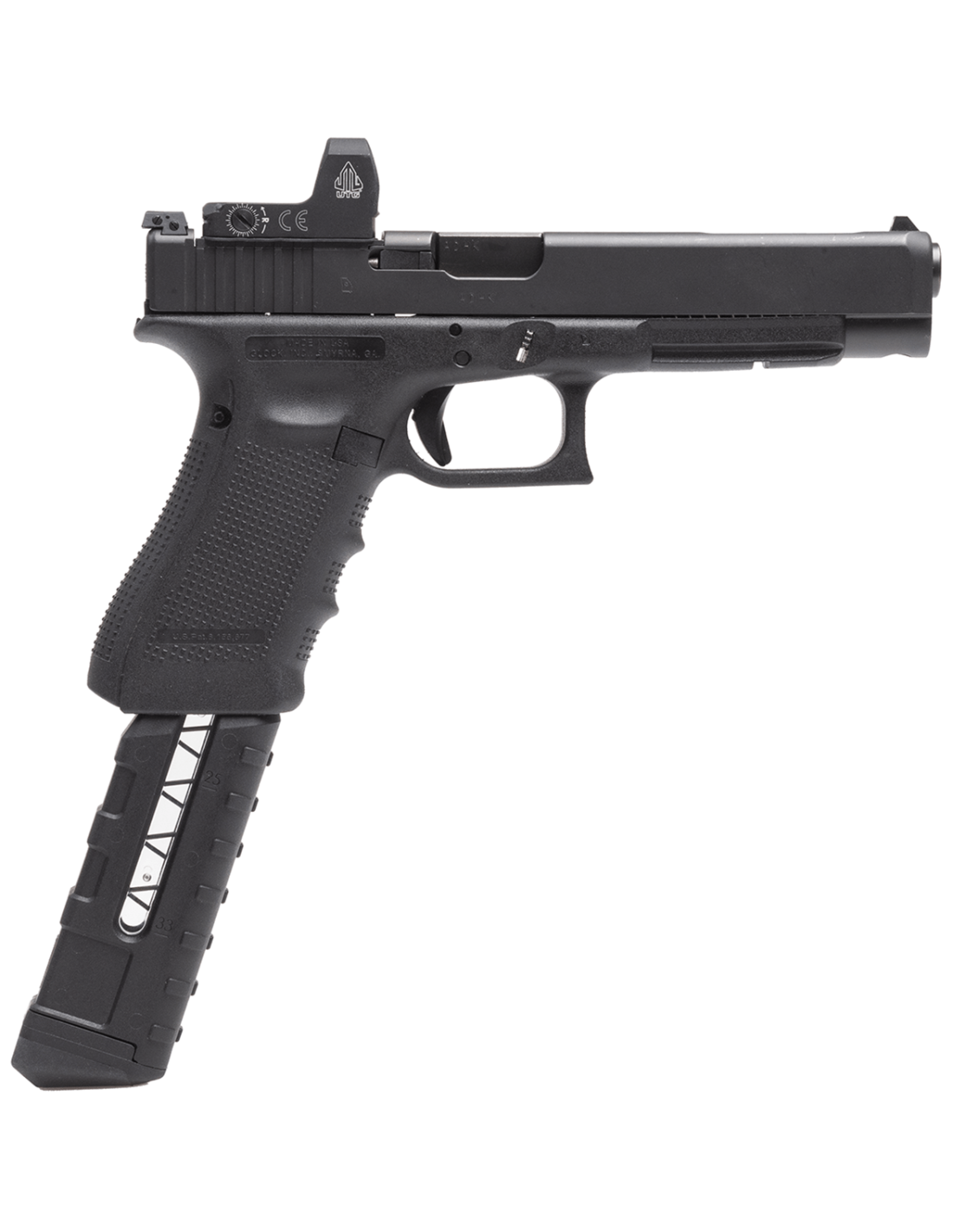 PD933 Polymer Windowed Magazine, for GLOCK®, 33 Round, 9mm | UTG®