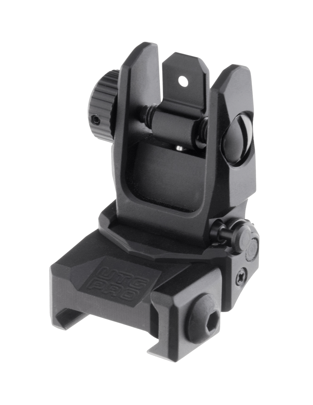 Rear Sight, Manual Flip-up, Tool-free Dual Aperture | UTG PRO®