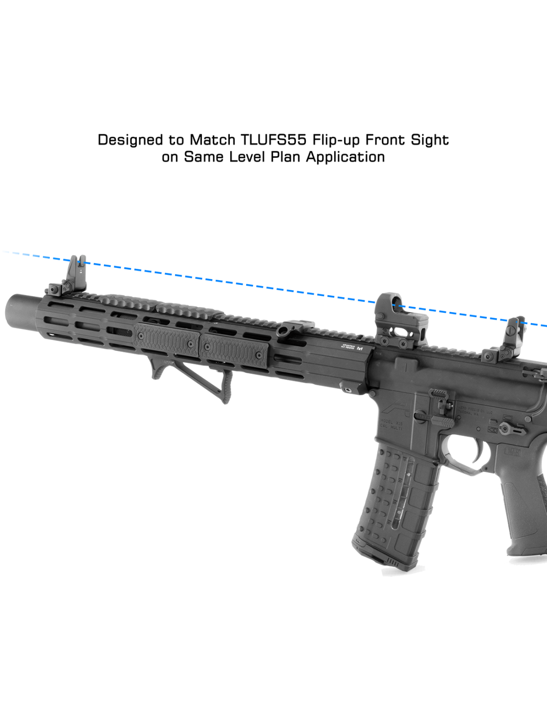 Rear Sight, Manual Flip-up, Tool-free Dual Aperture | UTG PRO®