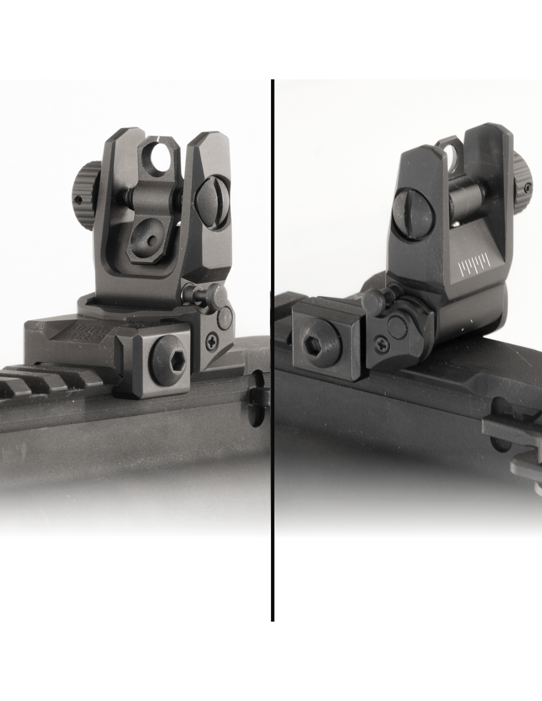 Rear Sight, Manual Flip-up, Tool-free Dual Aperture | UTG PRO®
