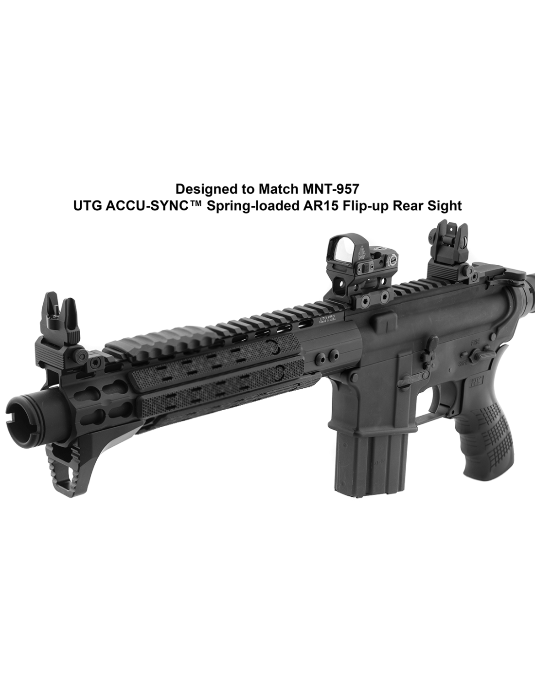 ACCU-SYNC® Front Sight, Spring Loaded Flip-up, Standard A2 FSP | UTG®
