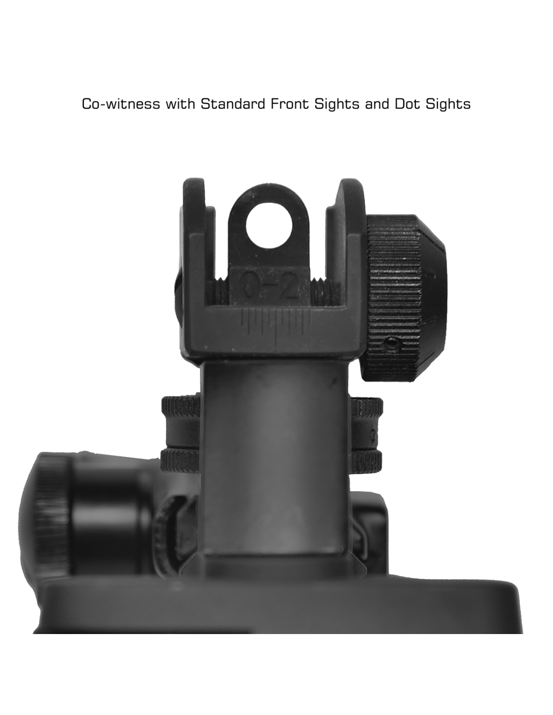 Forged Carry Handle, 7075-T6, A2 Dual Aperture with 6/3 Drum | UTG PRO®