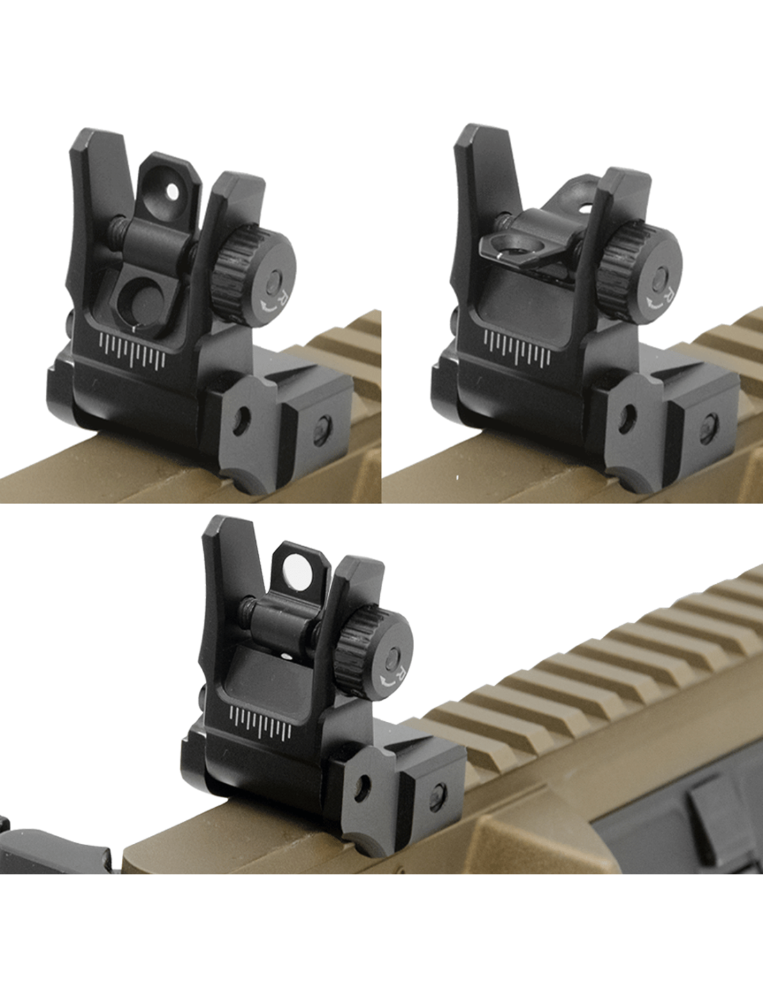 Super Slim Rear Sight, Manual Flip-up, Tool-free Dual Aperture | UTG®