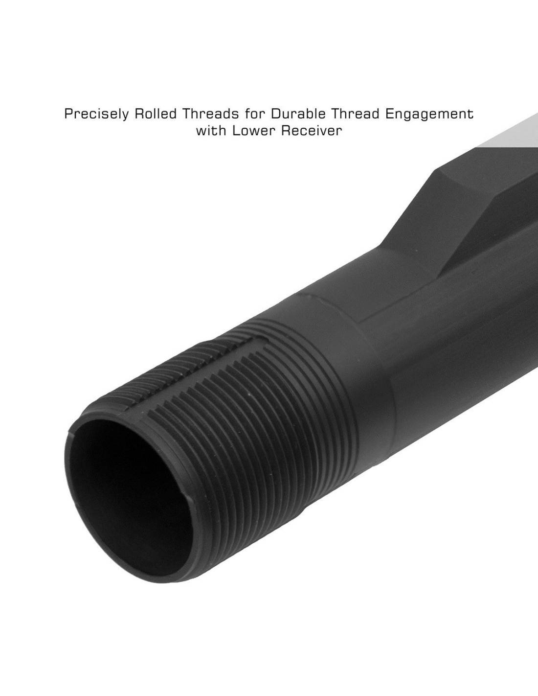 AR308 6-position Receiver Extension Tube, Mil-spec, Black | UTG PRO®