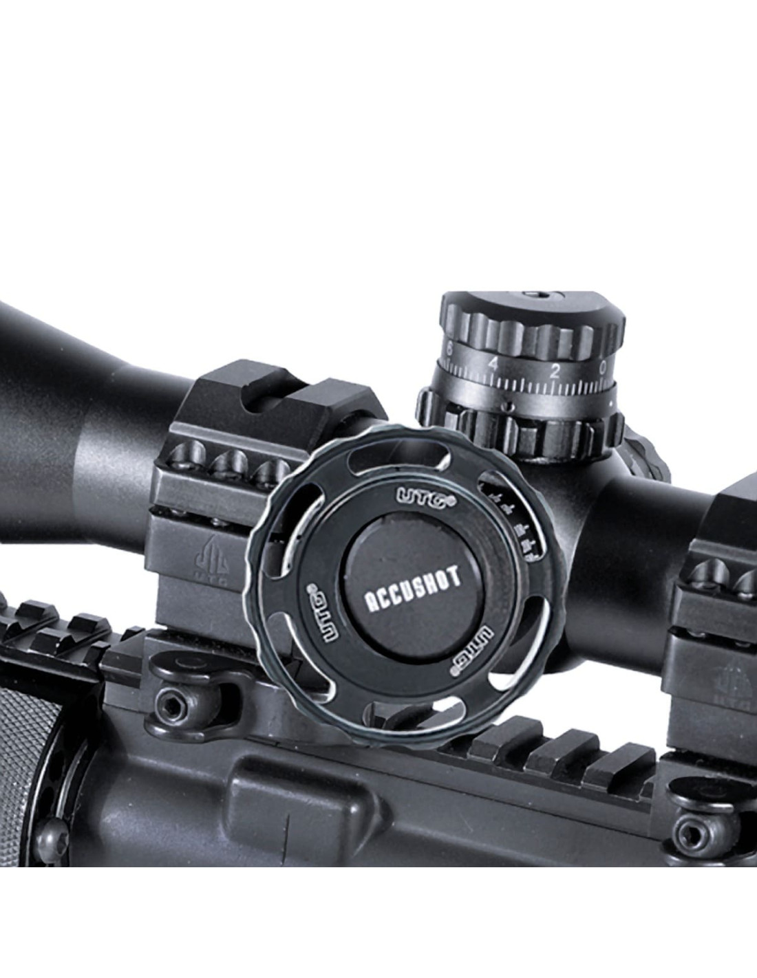 Add-on In Index Wheel for Side Wheel AO Scope-Black-60 mm | UTG®