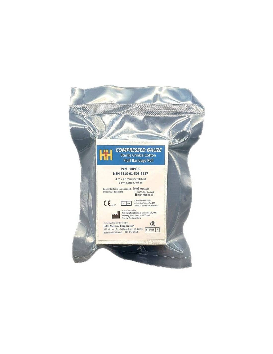H&H Flat Compressed Gauze